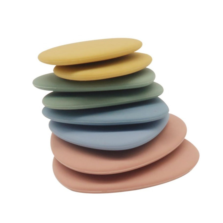 Silicone Stacking Pebbles 8 Piece – Baby Ellor Store